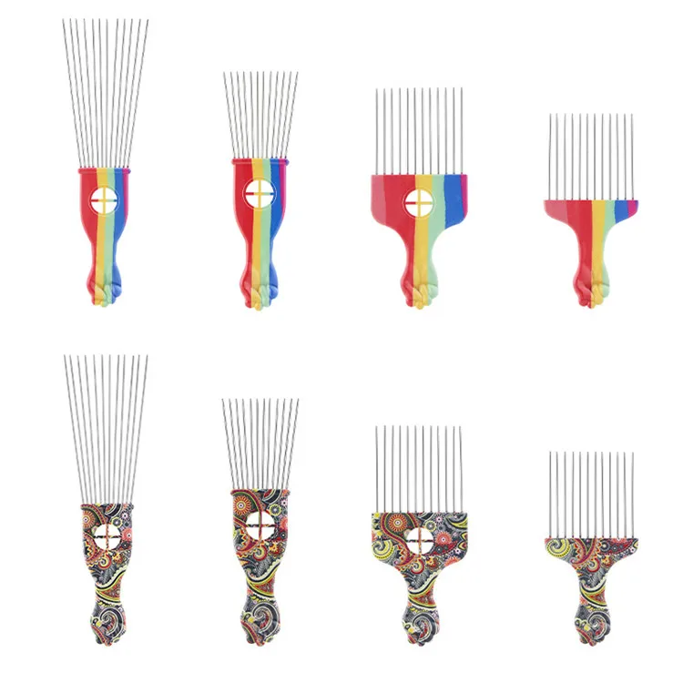 Pretty See Afro Comb Hair Pick Combs Styling Pick BrushCushion Brush ...