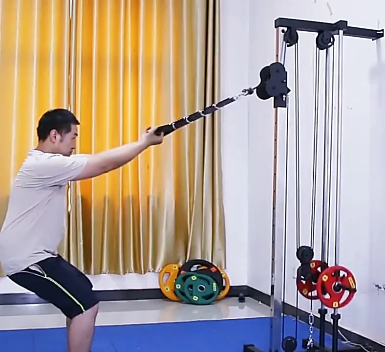 Mount Cable Station Wall Mounted Tower With Adjustable Dual Pulley ...