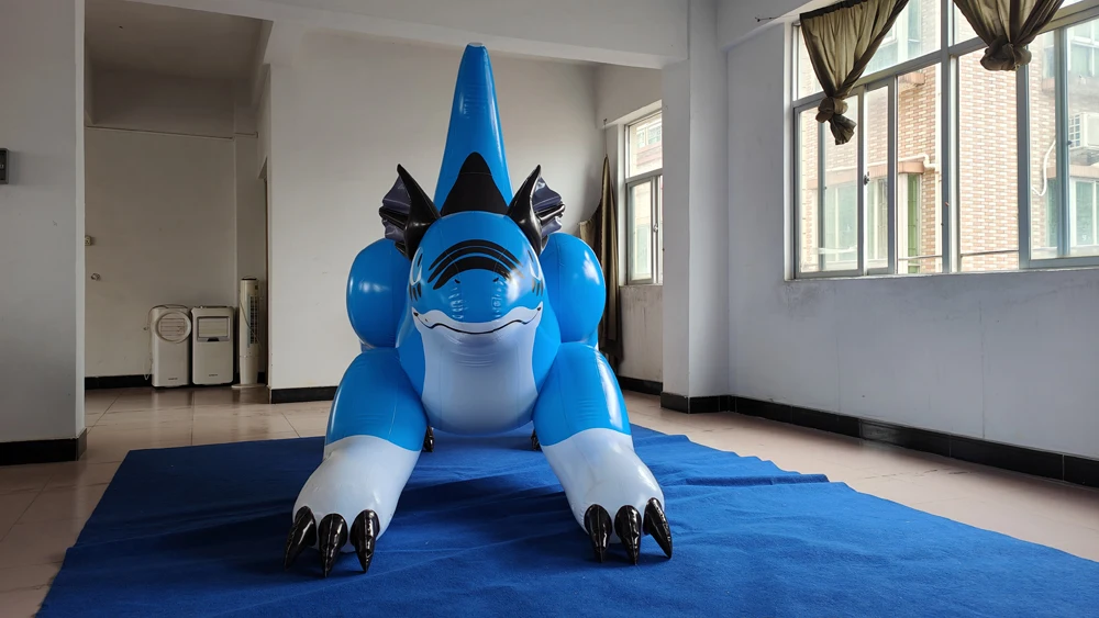 Beile Customize dark blue PVC inflatable dragon for sale