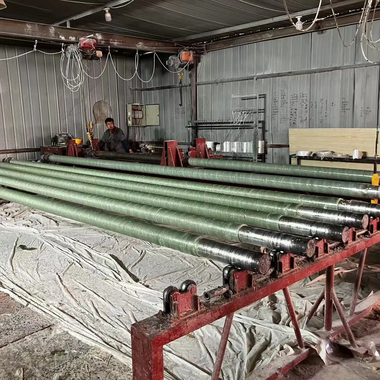Fiberglass Pipeline Manufacturing Machine, FRP Tank Winding Equipment ...