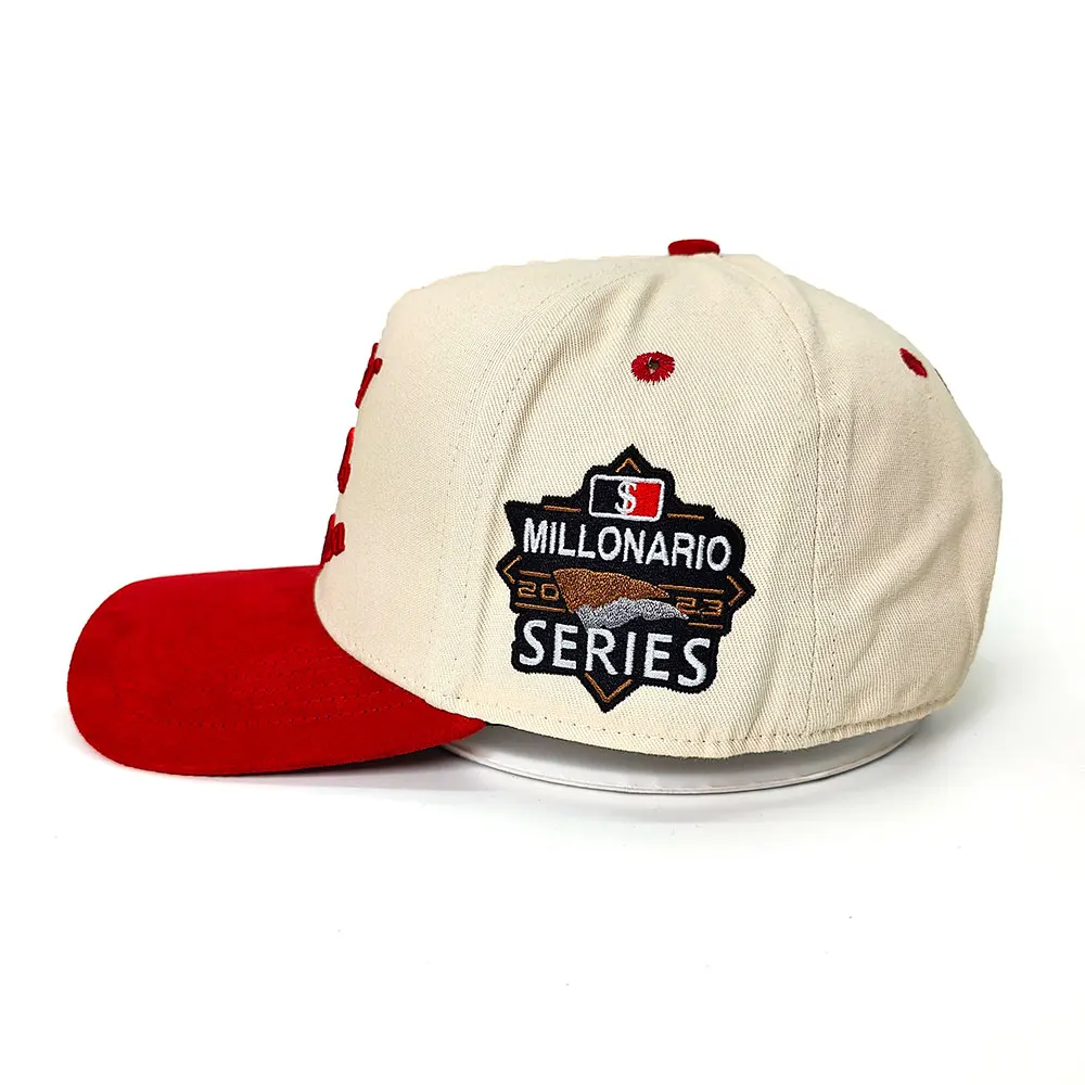 Custom Embroidery Logo 5 Panel Suede Baseball Cap
