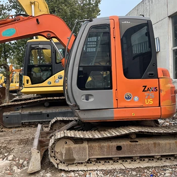 Japan Hitachi Zx75 Excavator Used Excavators 7 Tons Japan Used Hitachi Zx75 Hydraulic Crawler ...
