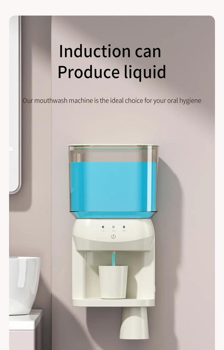 Smart & Portable Mouthwash Dispenser - 650ML Wall-mounted