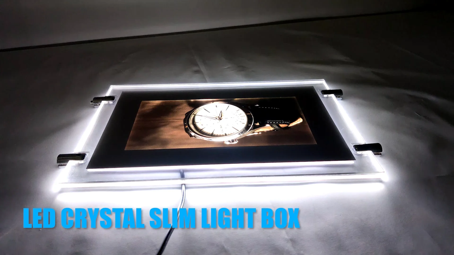 Sales Excellent Large Size Led Crystal Light Box Rgb Crystal Light Box ...
