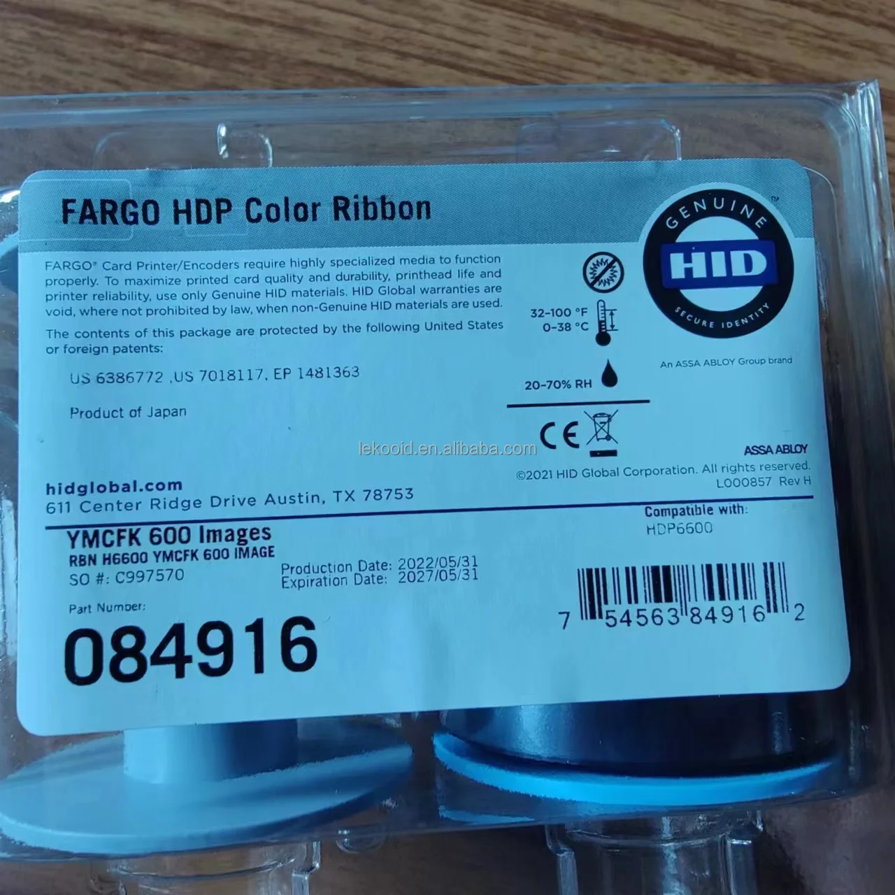 hid Fargo hdp6600 card printer YMCFK ribbon 084916| Alibaba.com