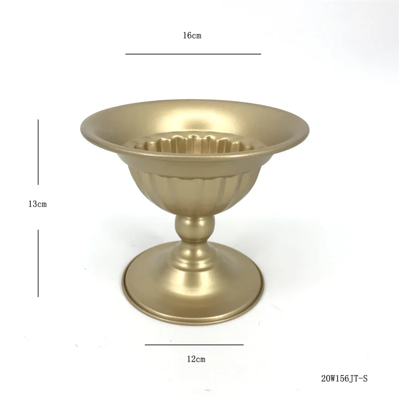 Gold Compote Bowl Vase - Perfect for Wedding Centerpieces