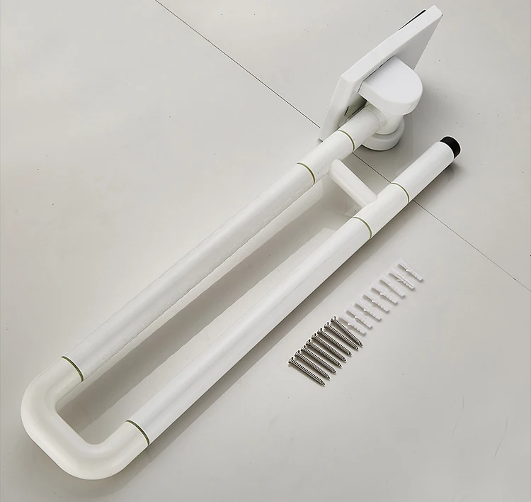 Wall Mount Brushed Folding U Shaped Handrail Stainless Steel Toilet ...