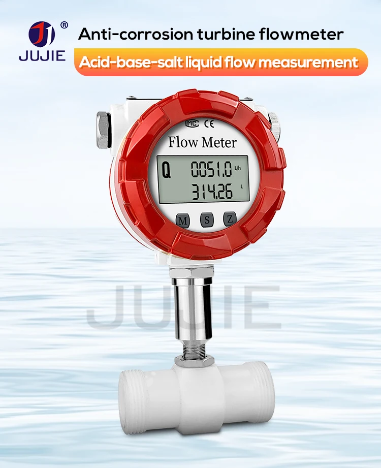 Sulfuric Acid Liquids Flowmeter - PE Material & Digital RS485