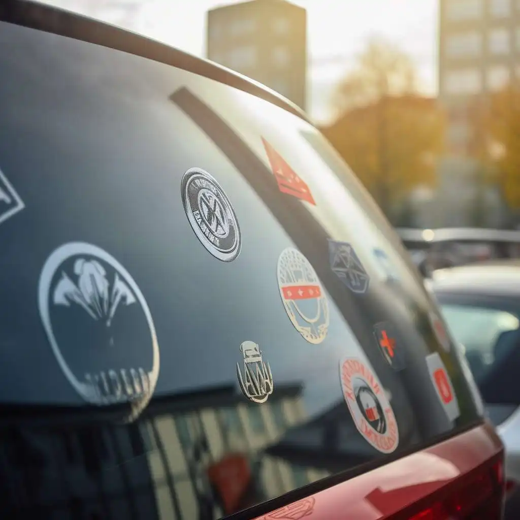 Customized Adhesive Decal Logo Window Display Paper Waterproof Sticker ...