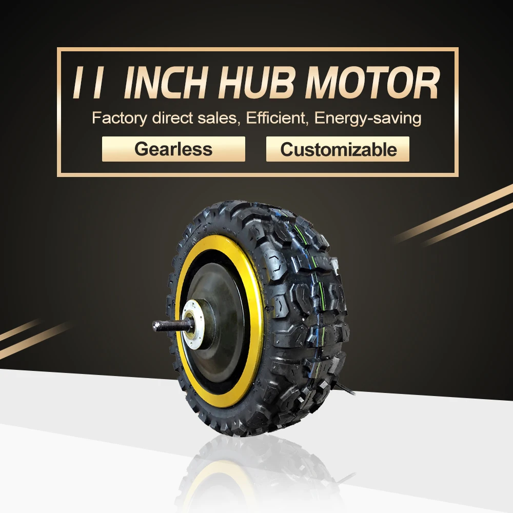 11 Inch 60V 72V 3000W Electric Scooter Hub Motor Brushless Hub Motor ...