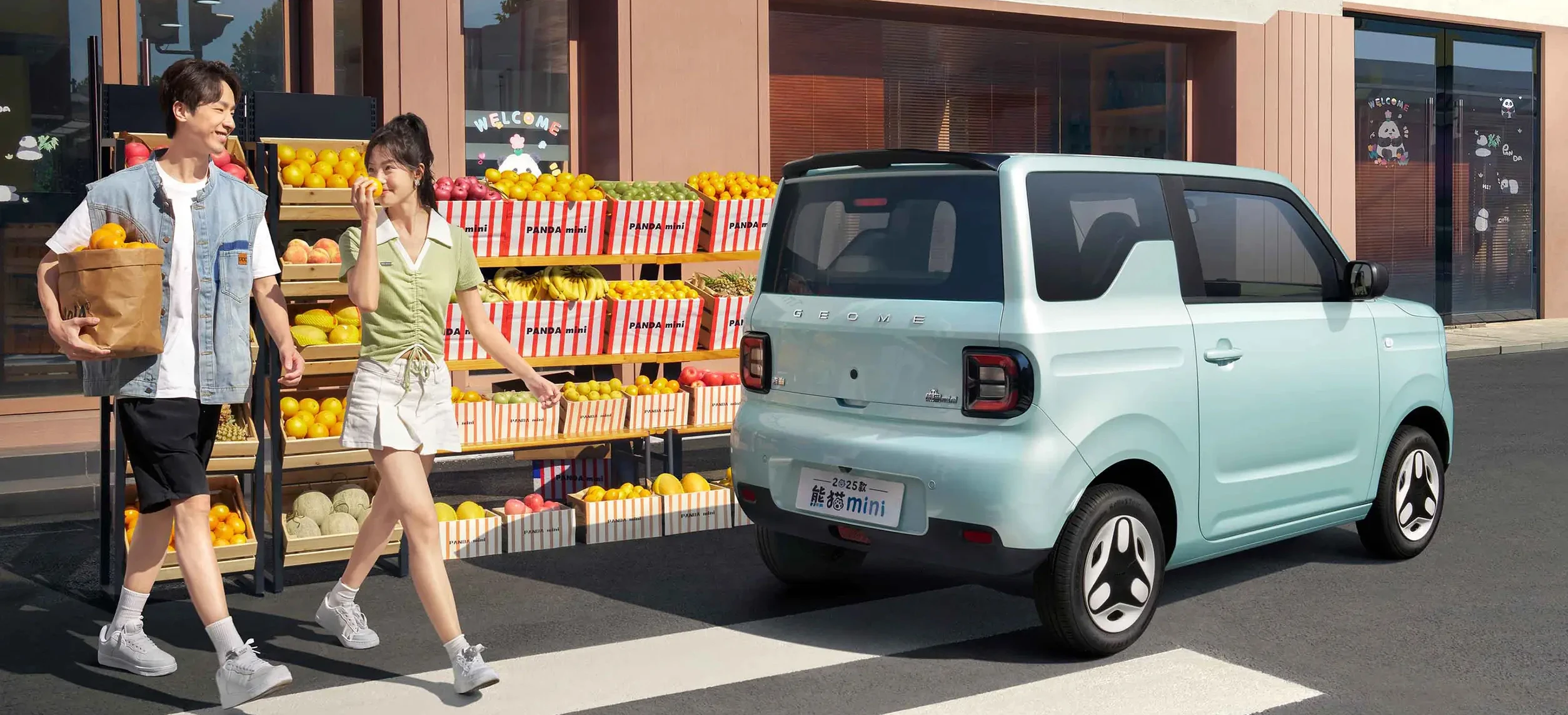 Geely Panda Mini EV Car - Cute Bear Used Cars Export