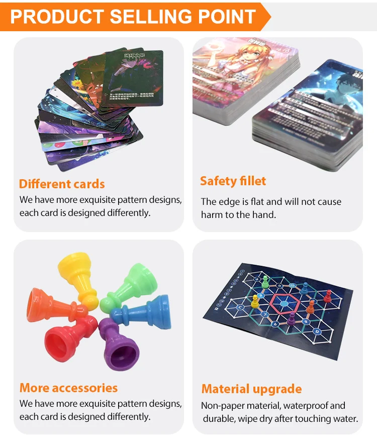 Custom Printing Adult Trading Cards Kids Board Drinking Custom Flash ...