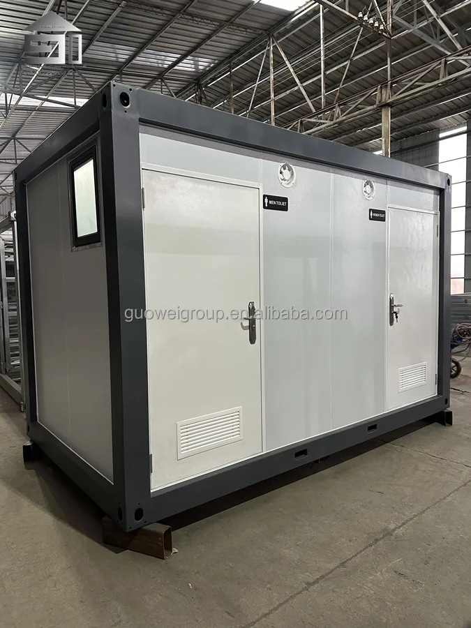 New Design Customized Outdoor Double Container Toilet With Double ...