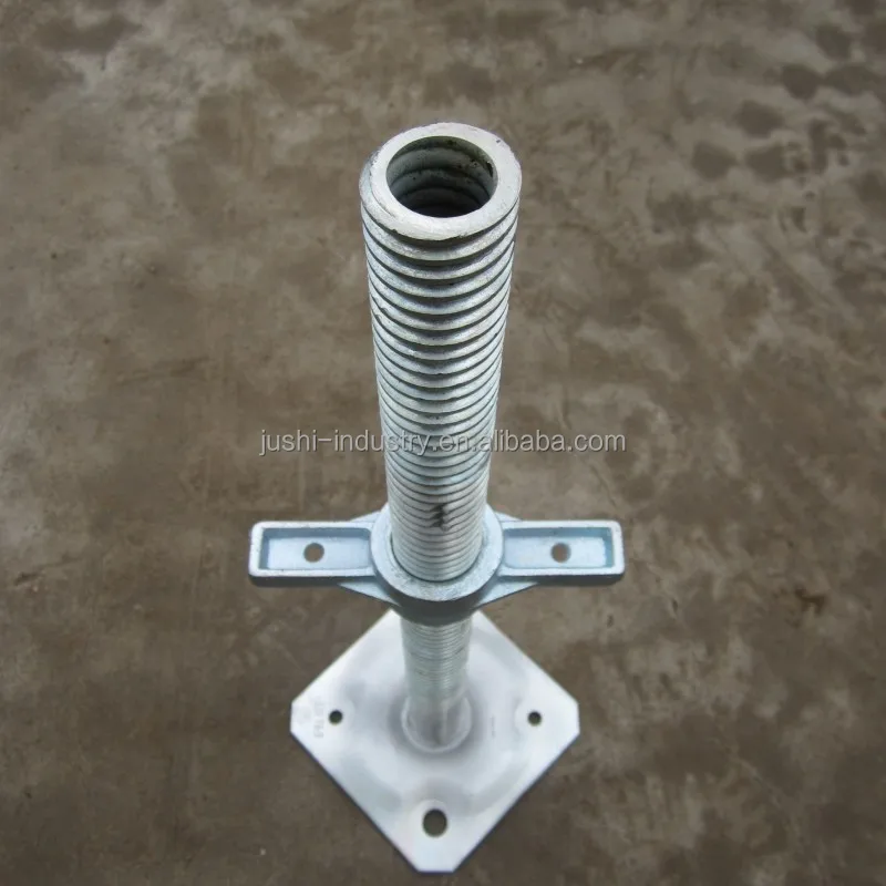 Scaffolding Galvanized Adjustable Solid Hollow Type Screw Base Jack for ...