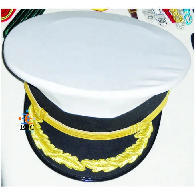 Maritime Deck Officer Captain Uniform - Embroidered Peak Cap