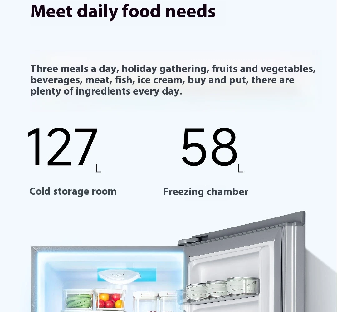 Xiaomi Mijia Double Door Refrigerator 185L - Efficient & Quiet