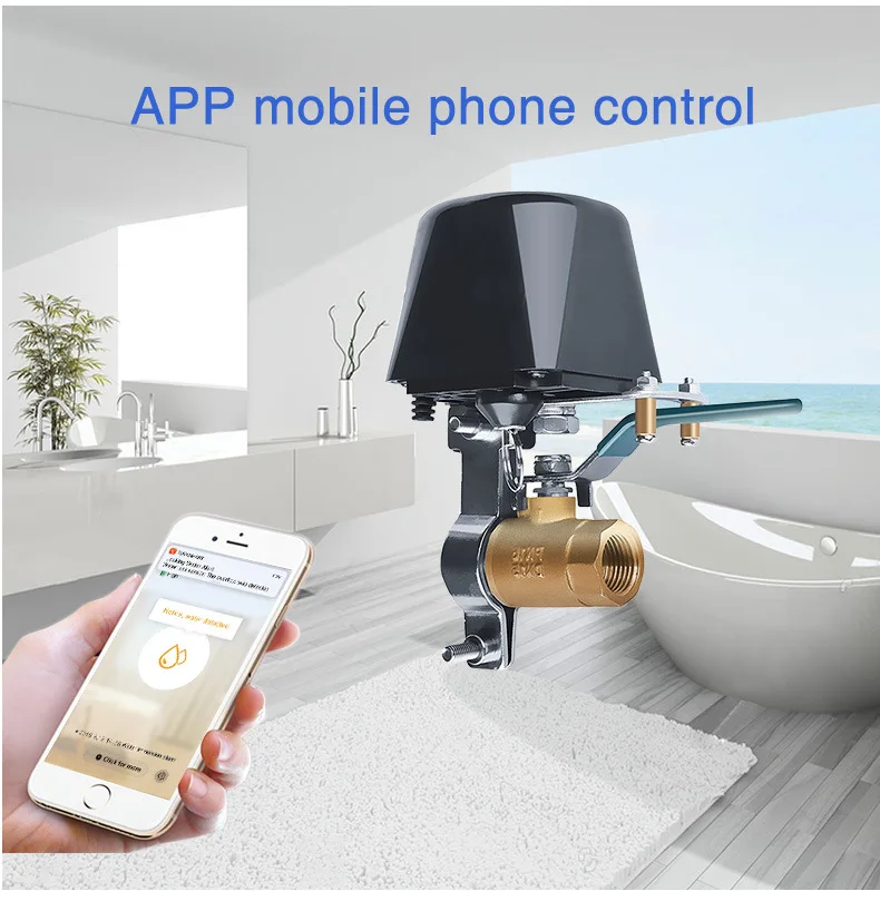 Tuya Zigbee 3.0 Smart Water Gas Valve Wireless Remote Control Automatic ...