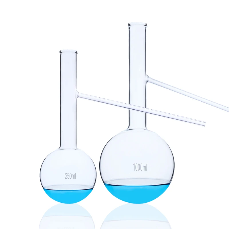 Labware Long Neck Borosilicate Glass Round-bottom Flask Distillation ...