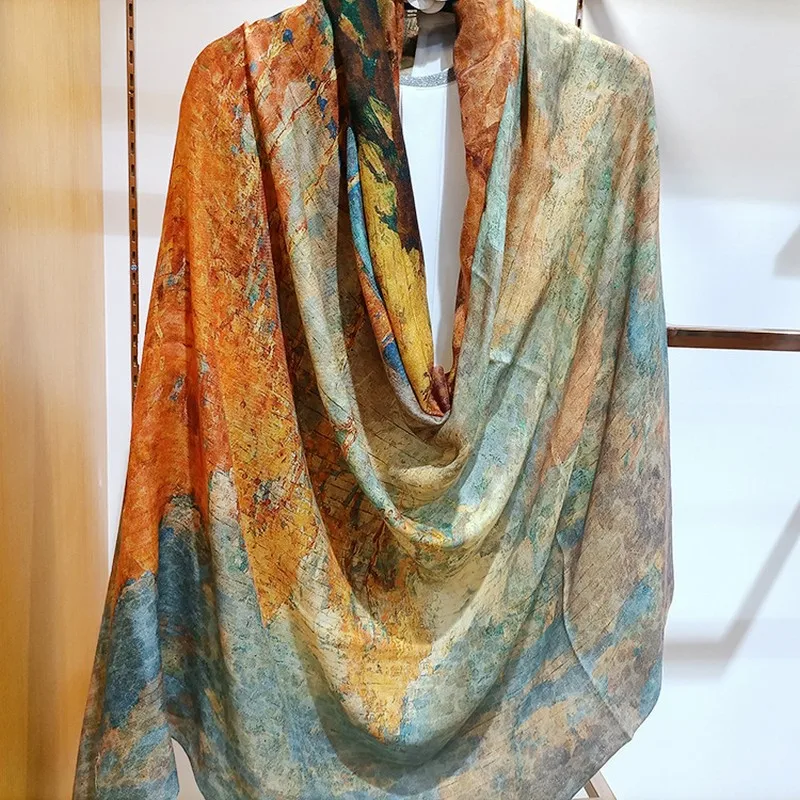 Shawl Cashmere Pure Wool Women's Scarf 2mx1m Wraps 200mmx100mm Opera ...