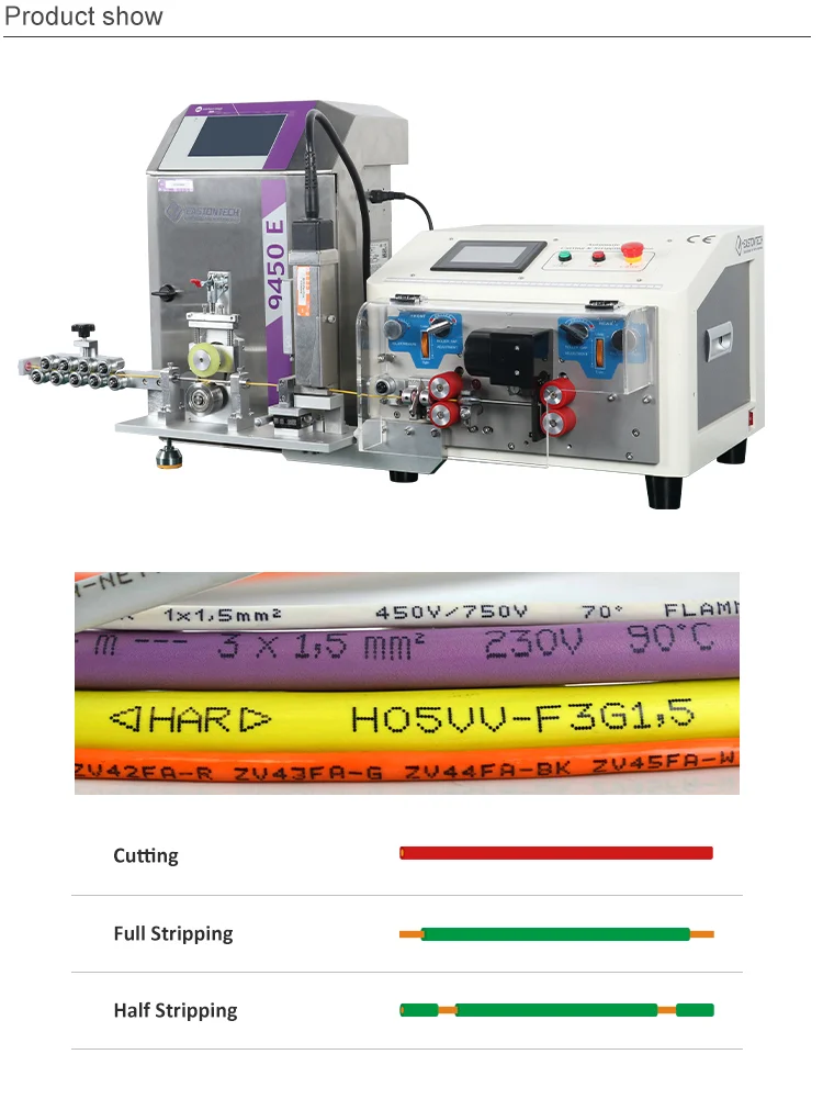 EW-3010+S Fully Automatic Cable Wire Cut Strip and Print Machine 0.1 ...