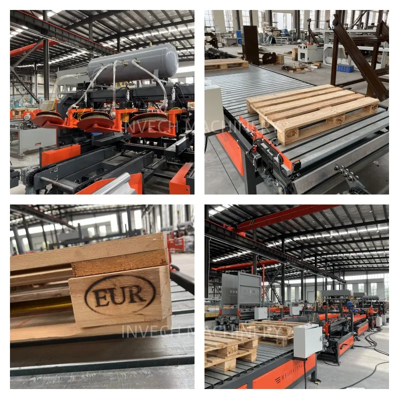 Automatic Euro Pallet Block Machine Full Production Line for Wood Product Processing Making Full ...