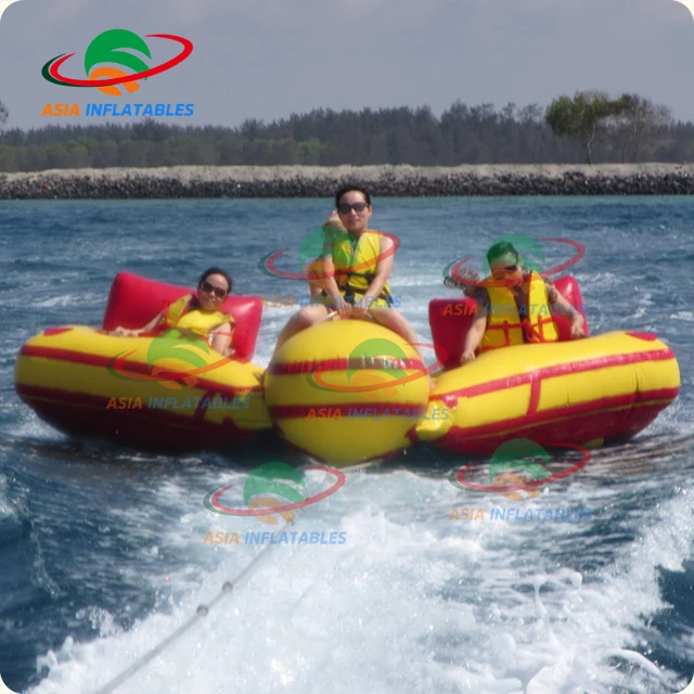 Giant Donut Boat Inflatable Water Towable Sofa Air Plane Shape Boat For ...