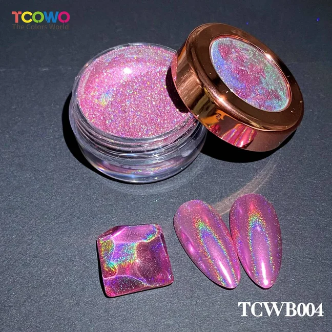 Wholesale Laser Powder Holographic rainbow Effect Pigment Dust Nail ...