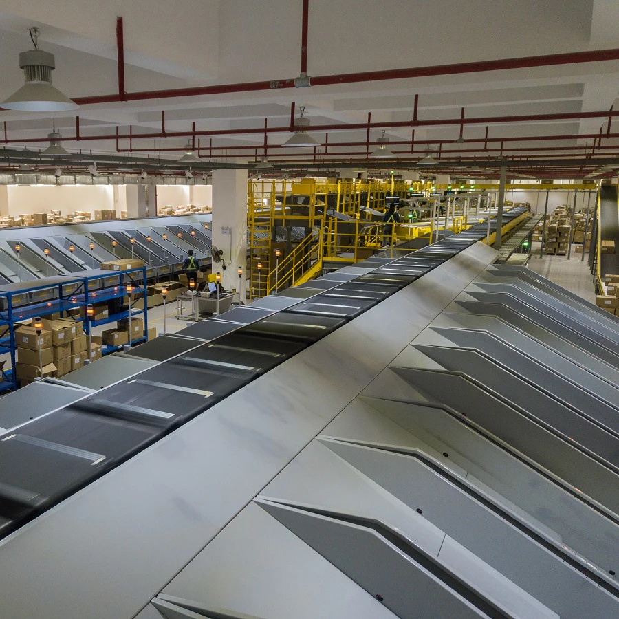 Professional Design And Manufacture Circular Cross Belt Sorter Machine ...