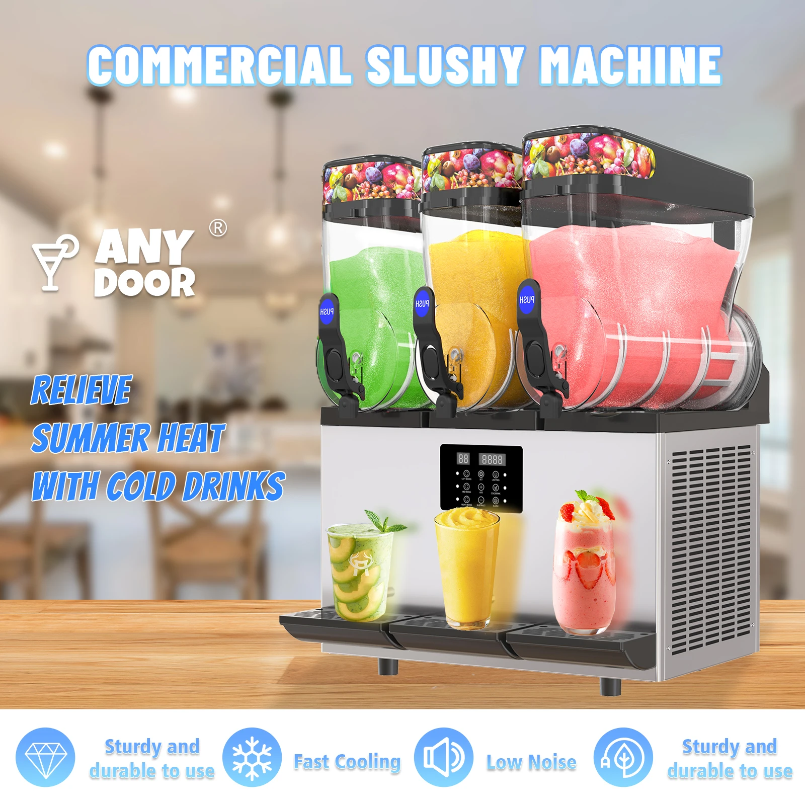 2025 New Slush Machine Commercial Frozen Slush Machine Factory Supply ...