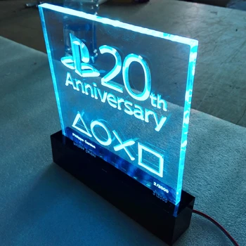 Customized Double Sided Acrylic Led Branding Sign Stand Display On ...