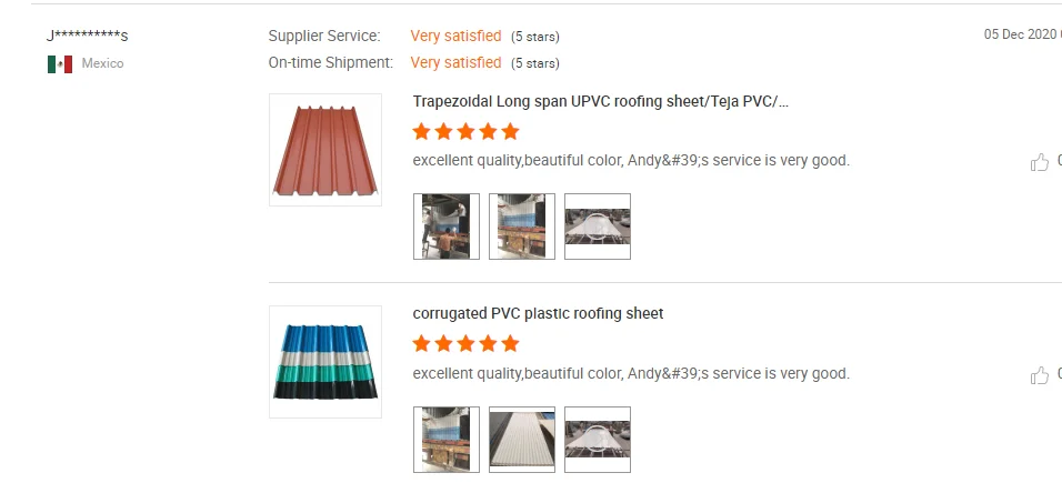 Venezuela Roof Tiles - Durable PVC Plastic Roof Tiles