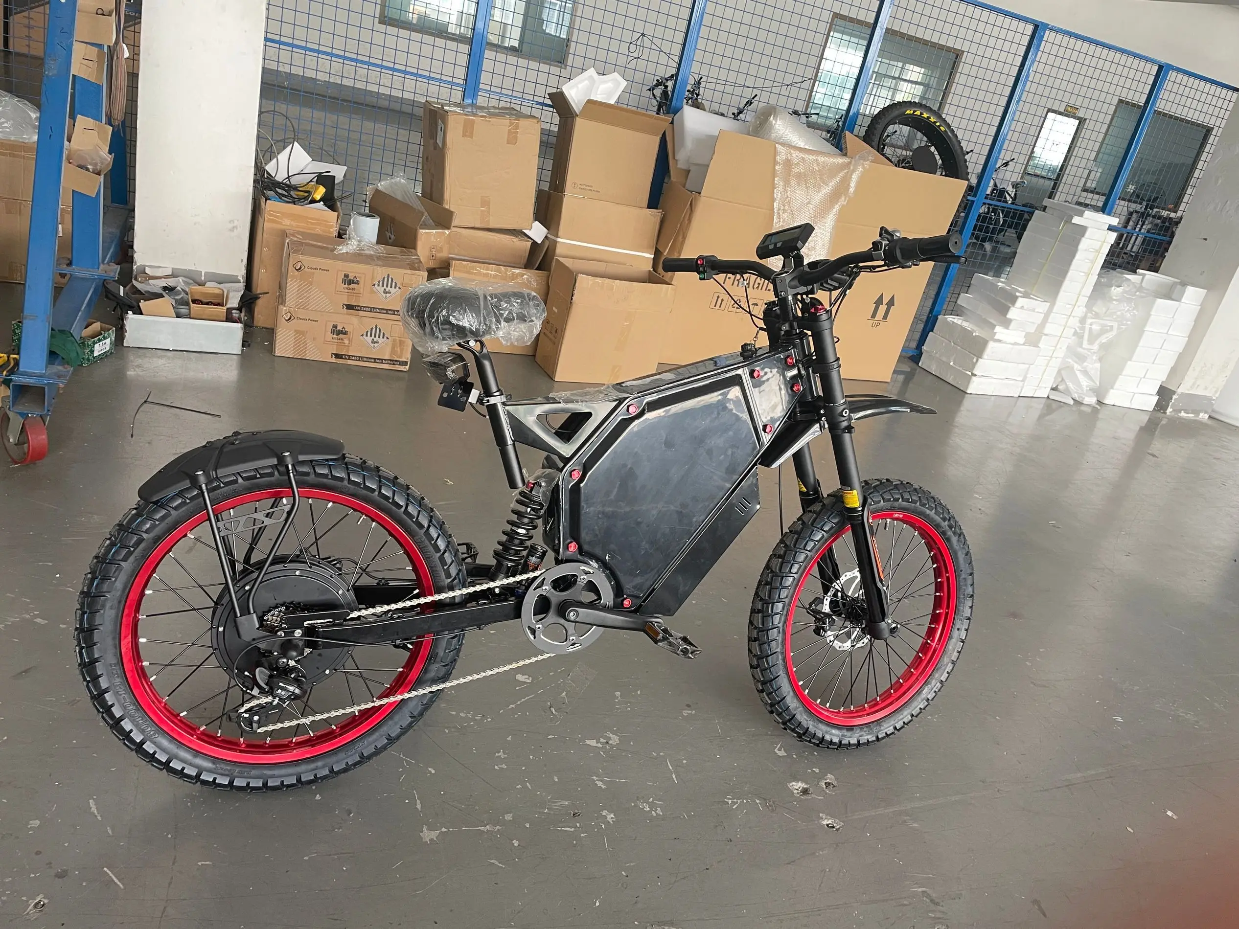 5000w Enduro Ebike with 72v Lithium Battery - Max Speed 50km/h