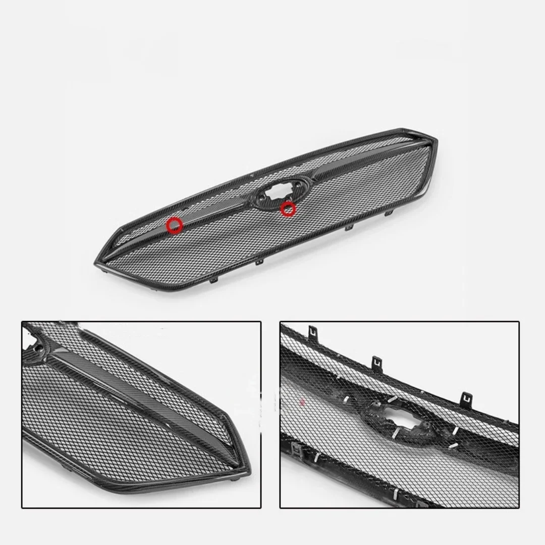 Carbon Fiber Grill Mask Grid Radiator Grille Assembly For Subaru Wrx S4 ...