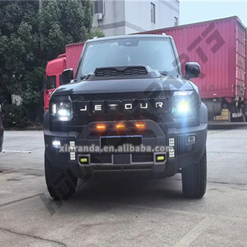 For Jetour 2024 Front Bumper With Light New Product Steel Bumper For ...