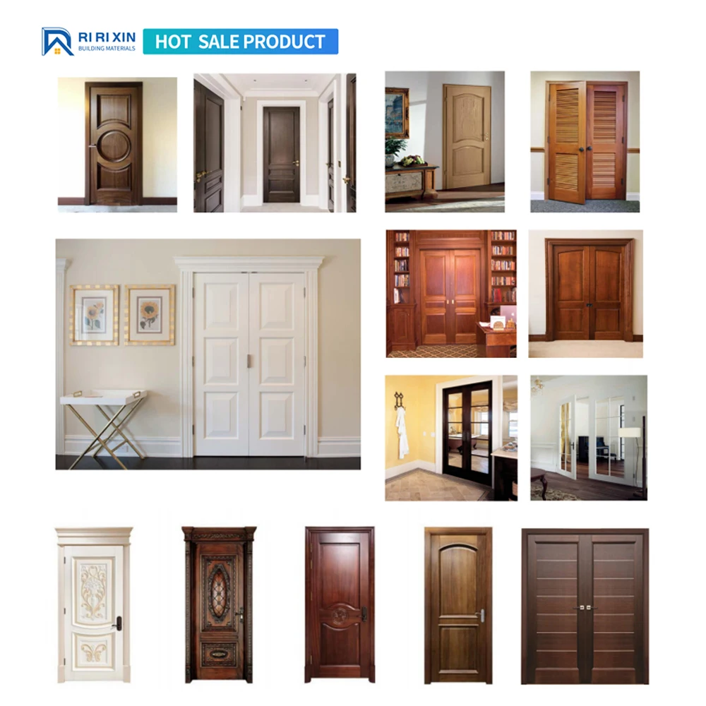 Wholesale MDF Moulded Doors Indian Designs Double Doors Wooden Sound ...