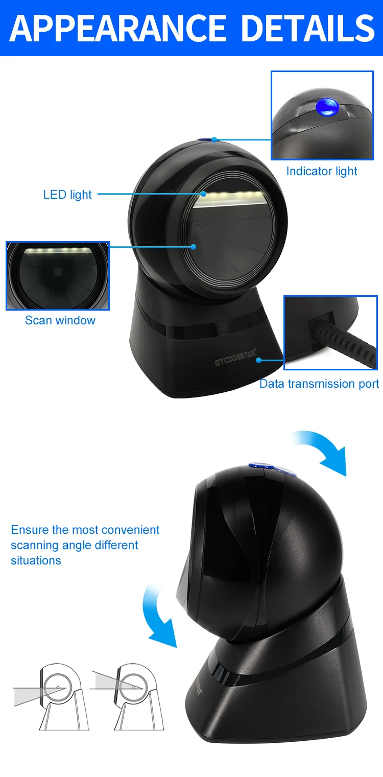 Xincode Cheap Desktop 1d 2d Qr Code Price Scanner Scanning Machine ...