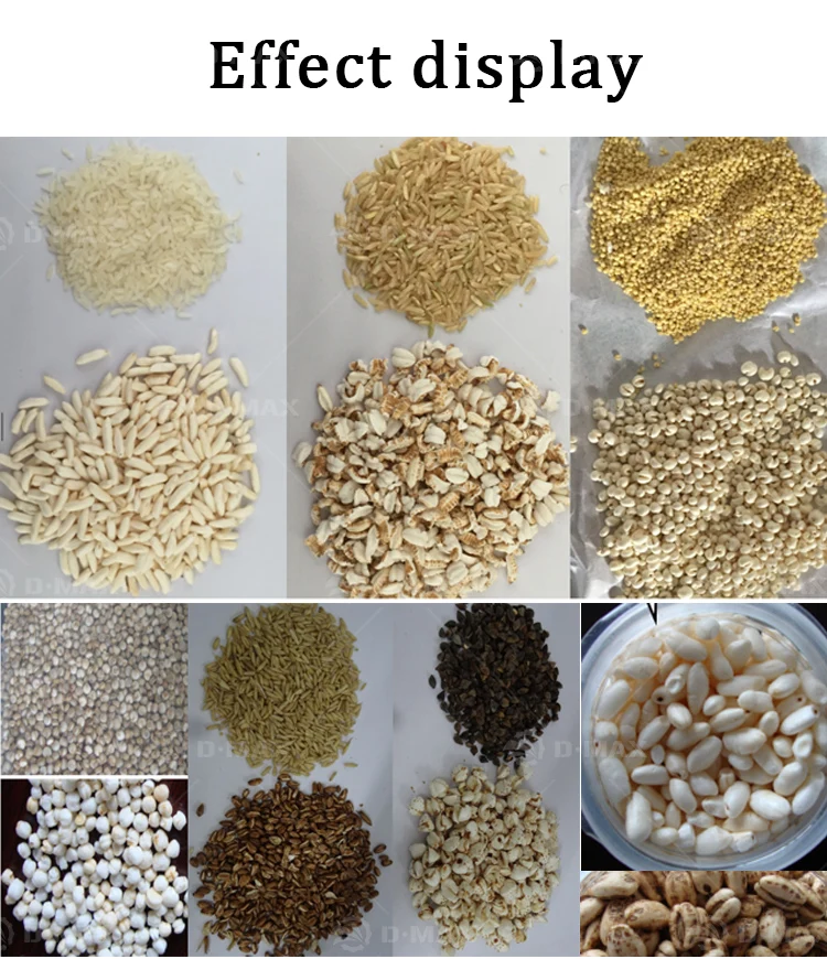 Larger-scale Airflow Rice Popping Machine Grain Air Steam Flow Puffing ...