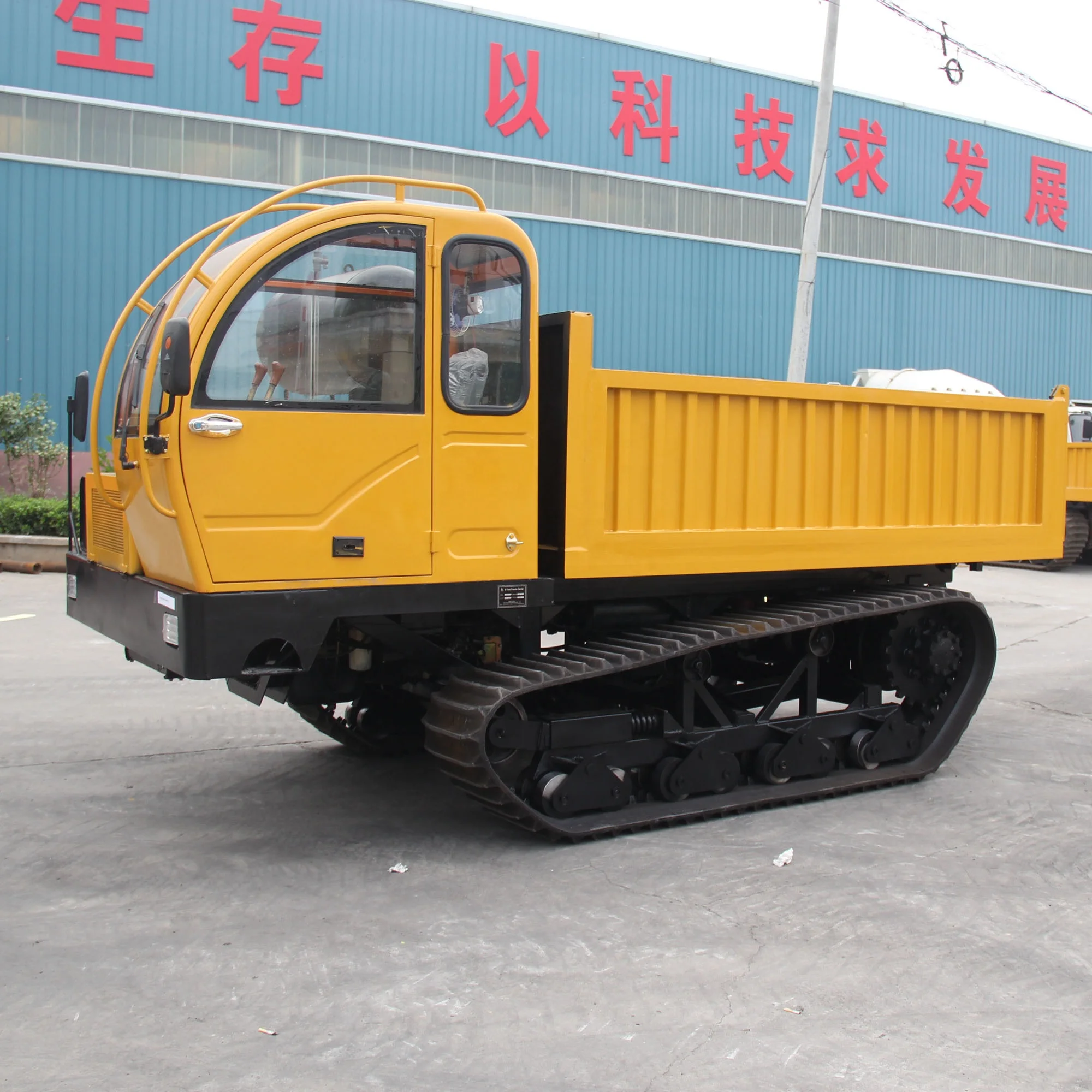 Small Crawler Tractor 1 Ton 10 Ton Chinese Diesel Mini Dumper Loader With Log Grapple Crane ...