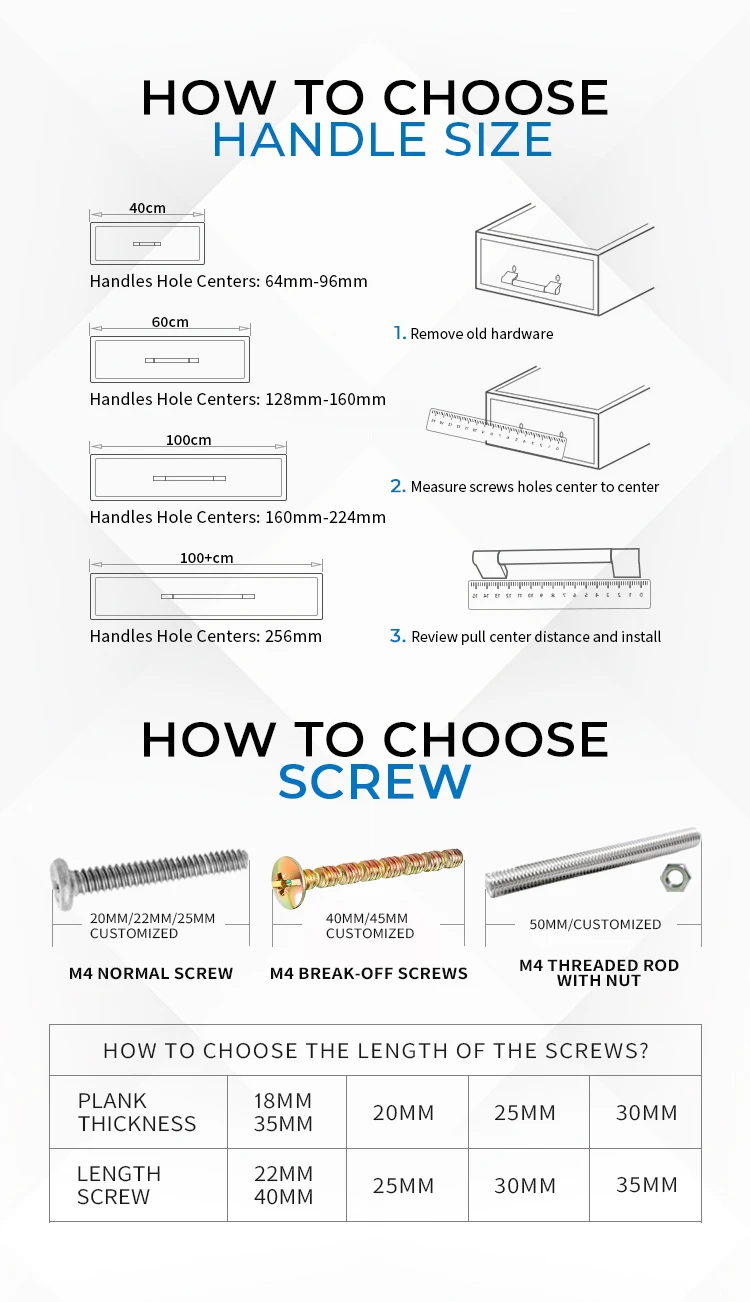 Jision Aluminium Profile Drawer Wardrobe Handles - Luxury