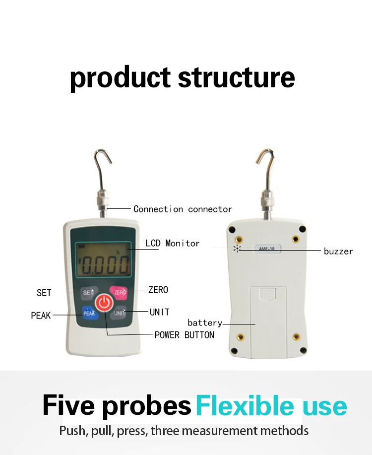 AMF-100 AMF-500 Digital Force Gauge - Precision & Reliability