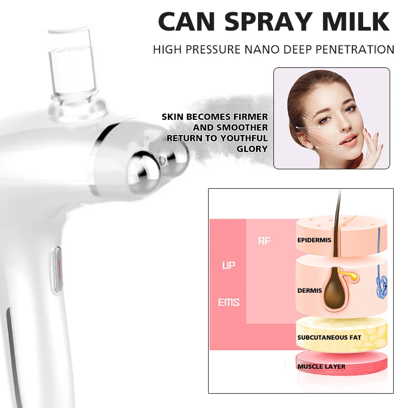 Nano High Pressure Oxygen Injection Instrument Portable Handheld Facial ...