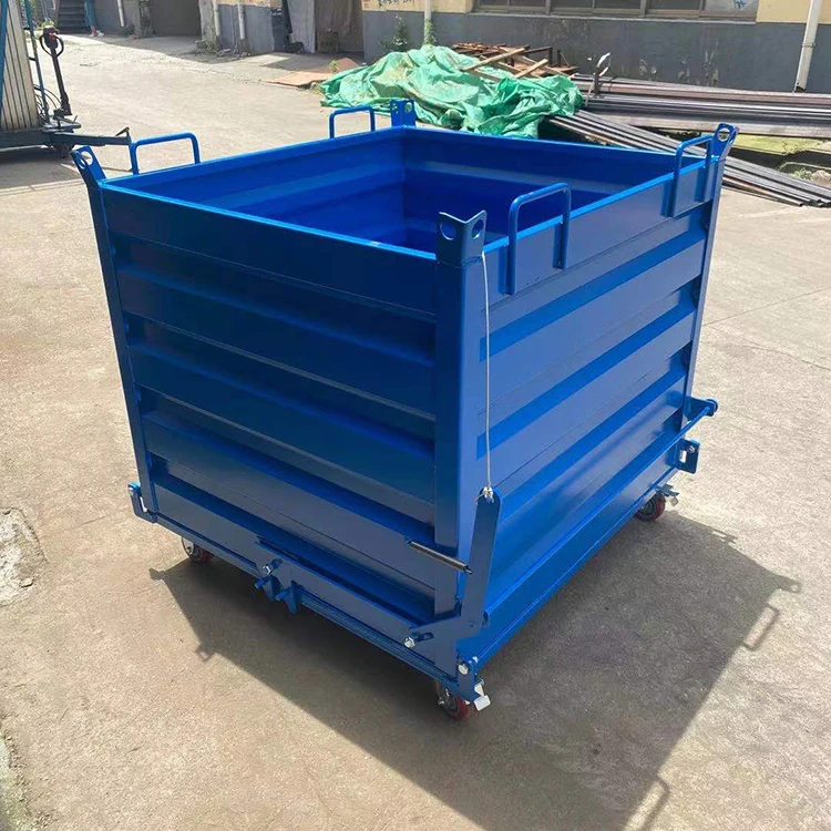 Industrial Heavy Forklift Dump Hopper Warehouse Movable Iron Filings ...