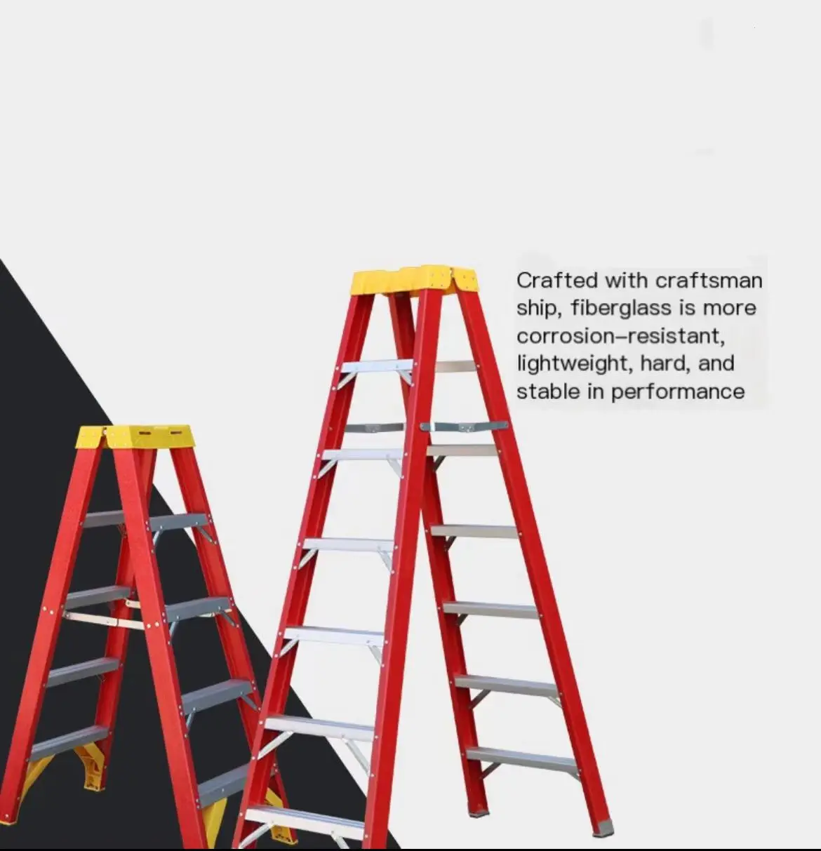 Heavy Duty Fire Ladder with Tool Tray Fiberglass Ladder| Alibaba.com