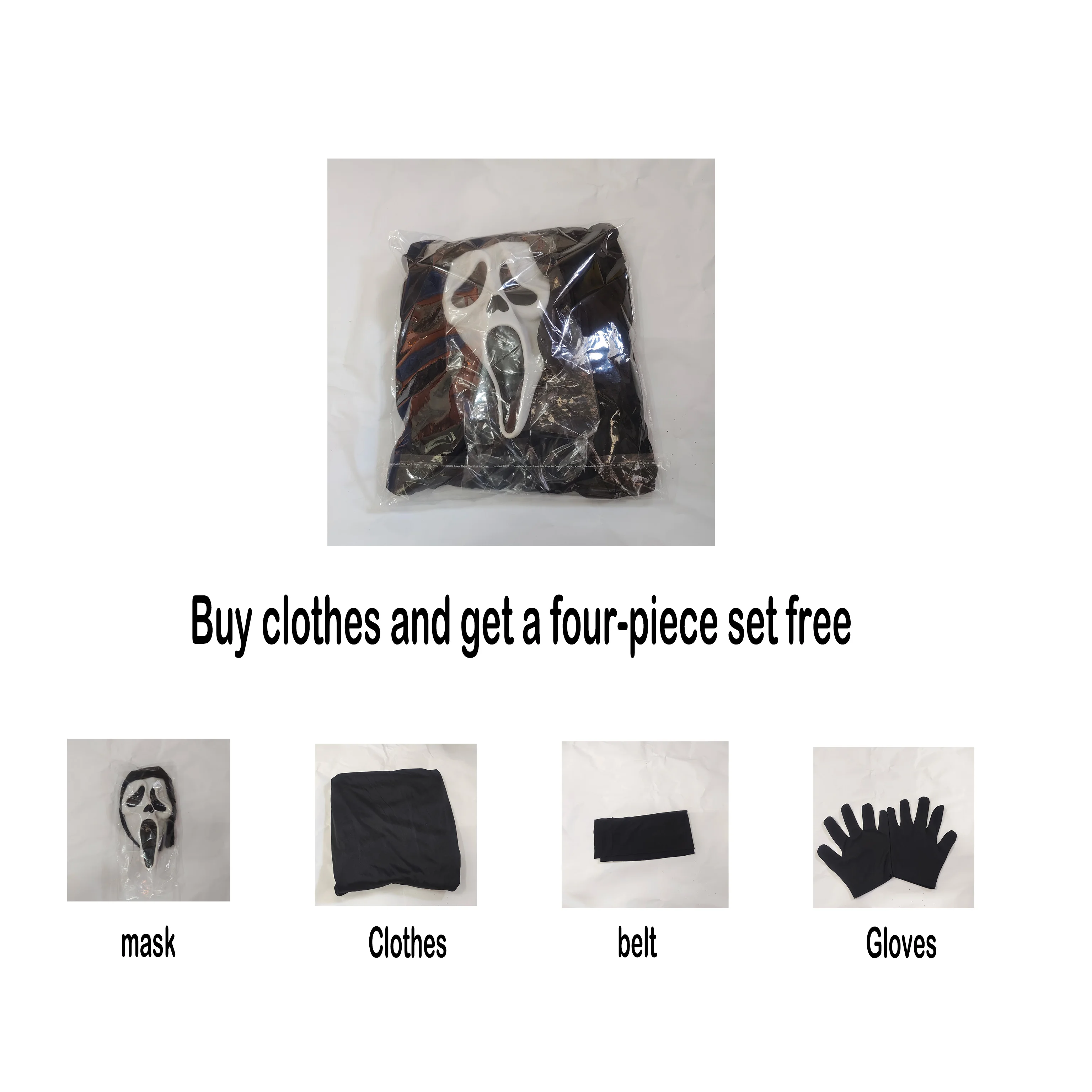 Halloween Scary Scream Suit Grimace Spooky Costumes Male Homophone ...