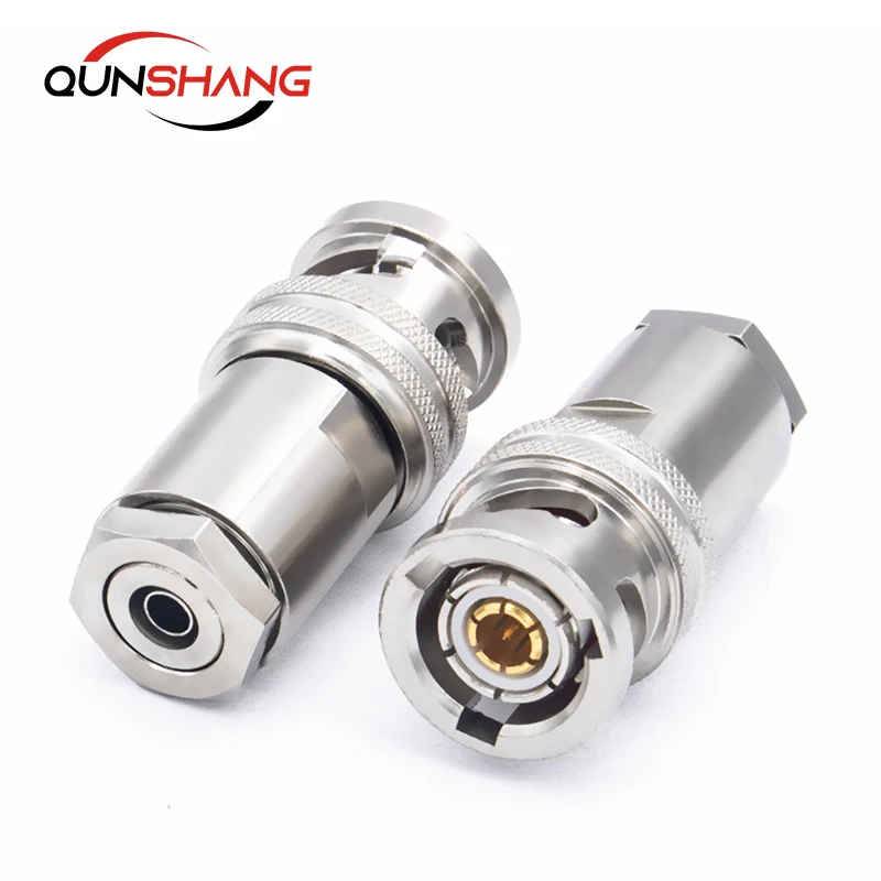 Triax Trb-j-316 Nickel Plated Male Coaxial Bnc Connector Oem