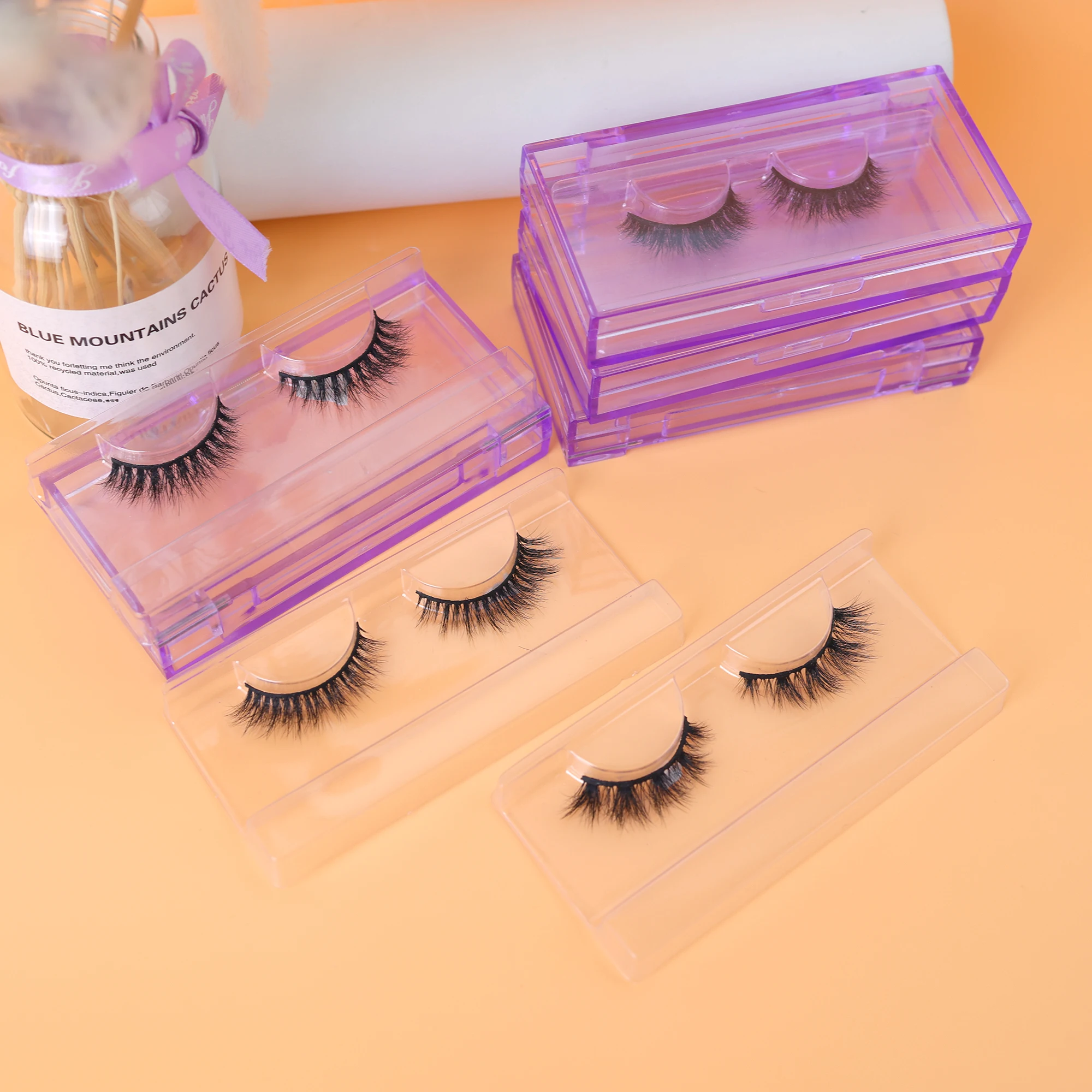 3d False Eye Lashes Wholesale 15mm Full Strip Faux Mink Eyelashes With ...