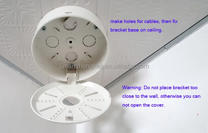 CCTV Bracket for Cctv Dome Camera Base Connecting Plate ABS Plastic ...