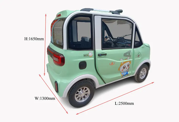 One Person Electric Car - 2 Doors, 4 Wheels for Adults