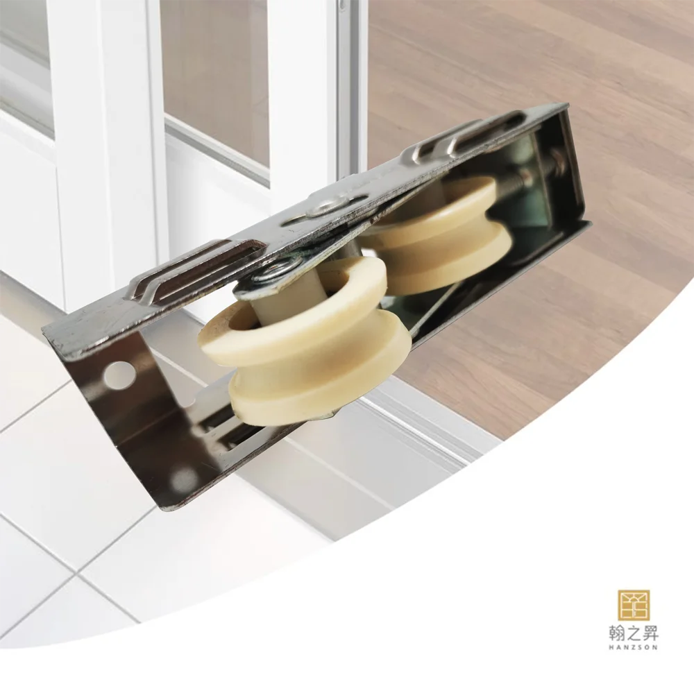 heavy duty double sliding door roller stainless steel slide wheel for ...