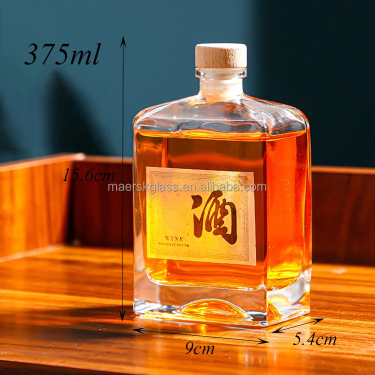 New Arrival Decanter Alcoholic Whisky Square Glass Bottle Wine Liquor ...